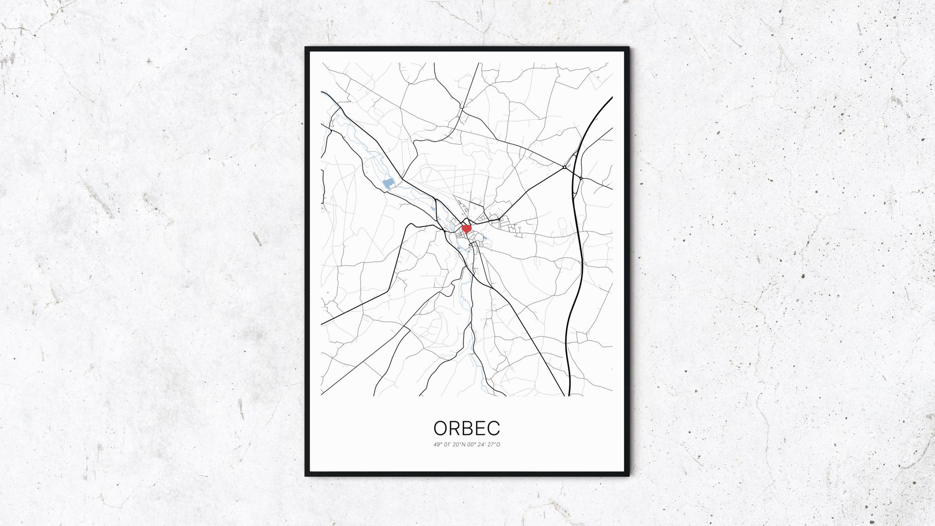 Cartida - Poster von Orbec - Normandie - Frankreich