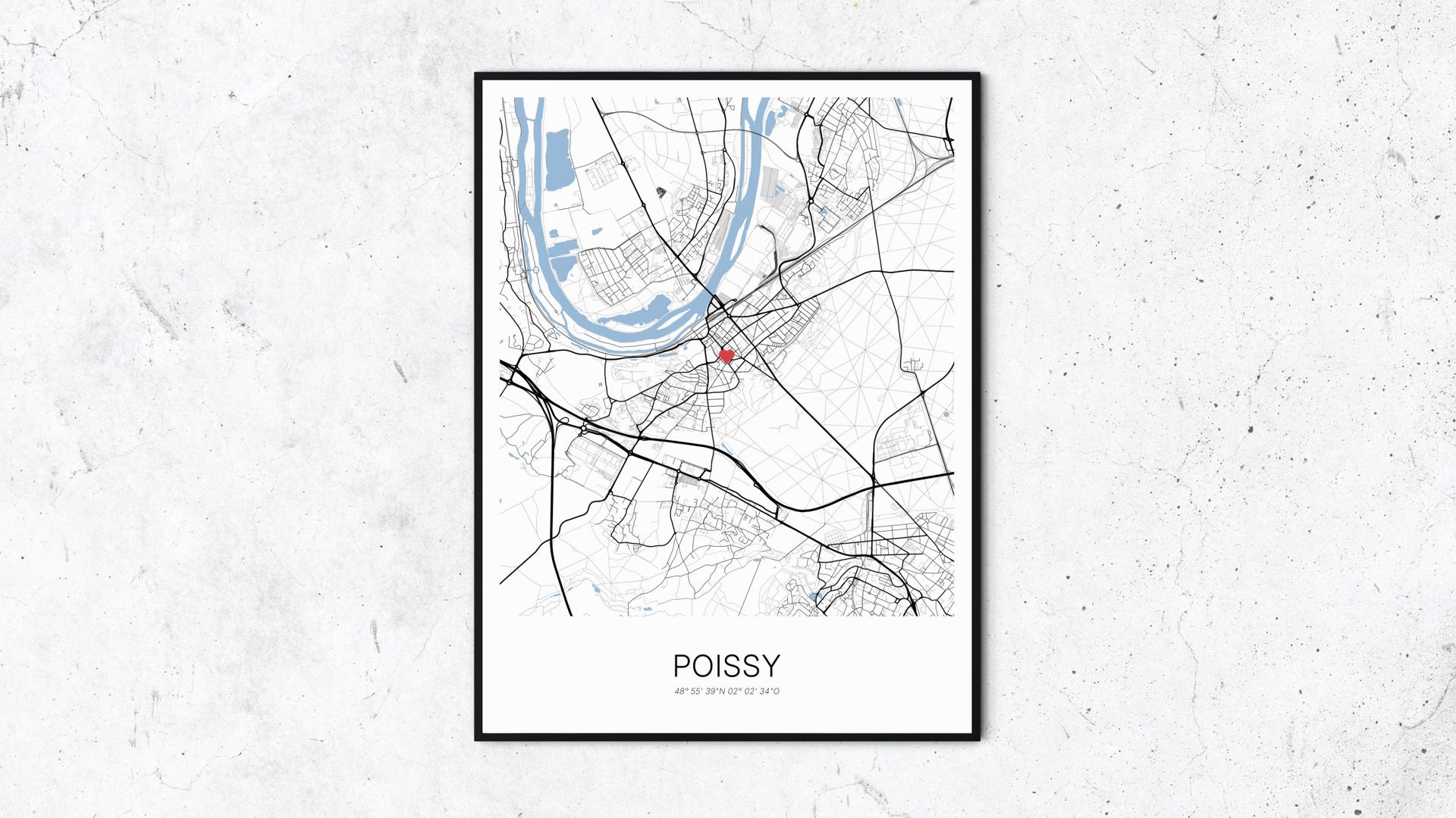 Cartida - Poster von Poissy - Île-de-France - Frankreich