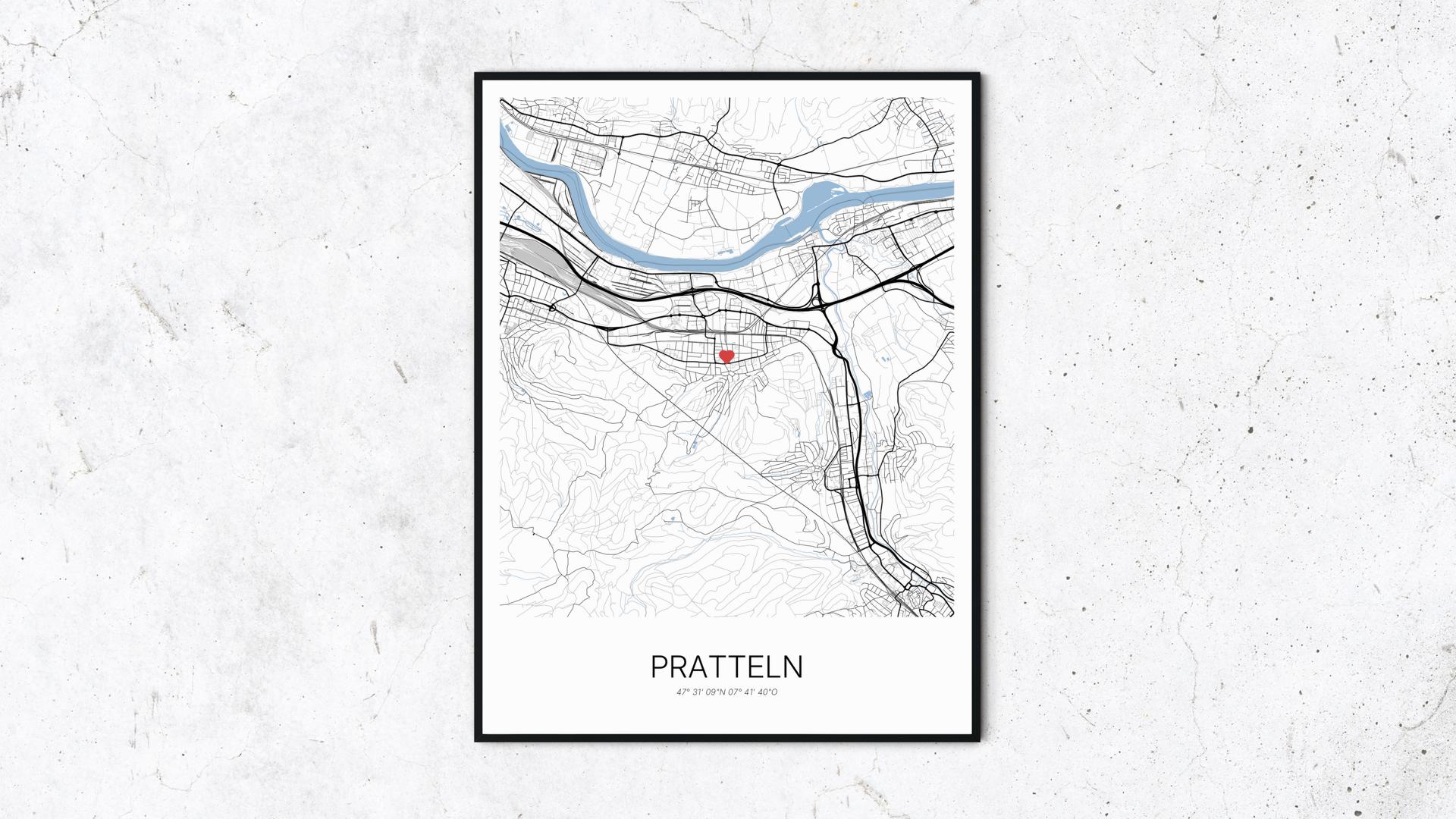 Cartida - Poster von Pratteln - Basel-Landschaft - Schweiz