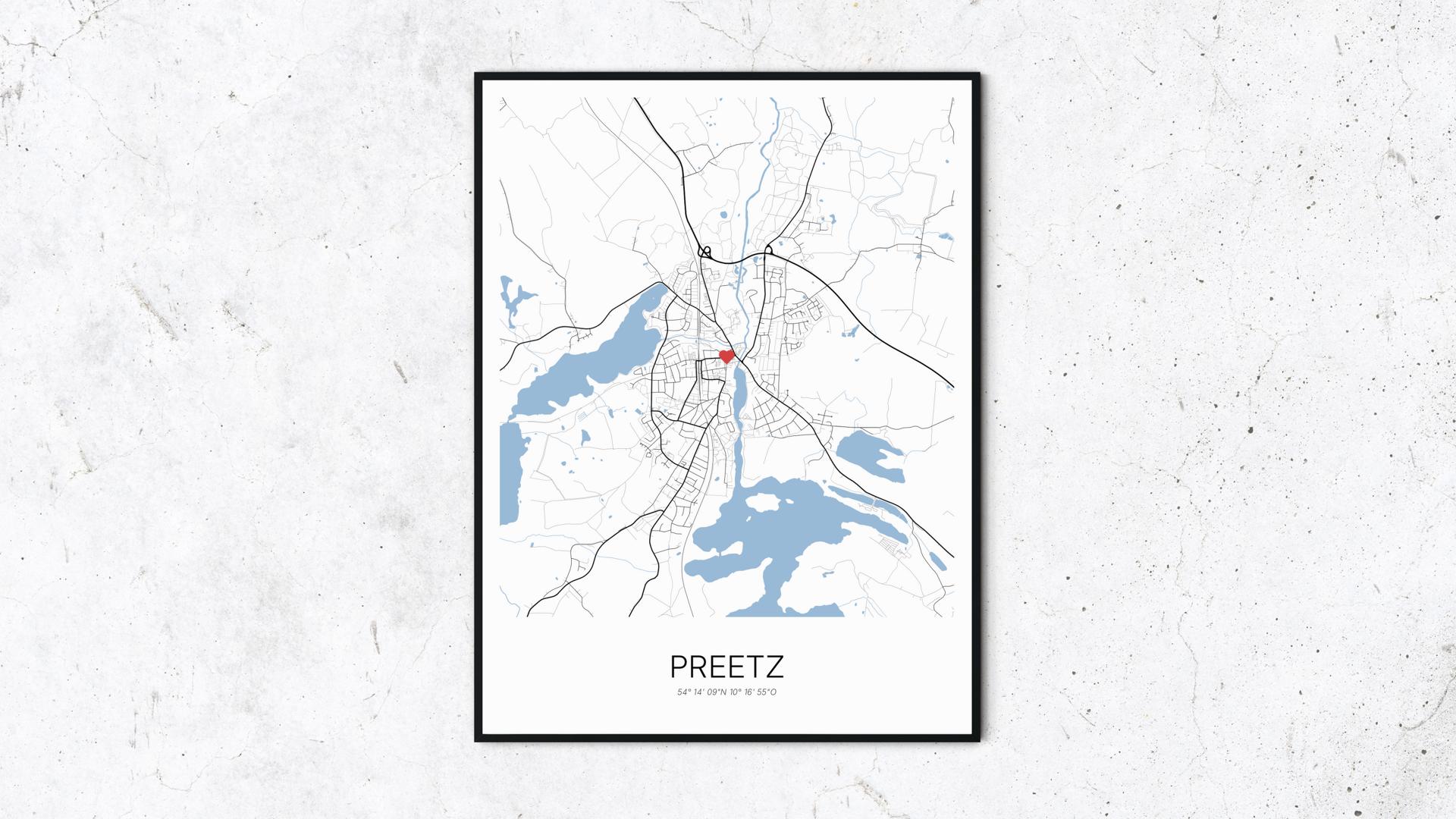 Cartida - Poster von Preetz - Schleswig-Holstein - Deutschland