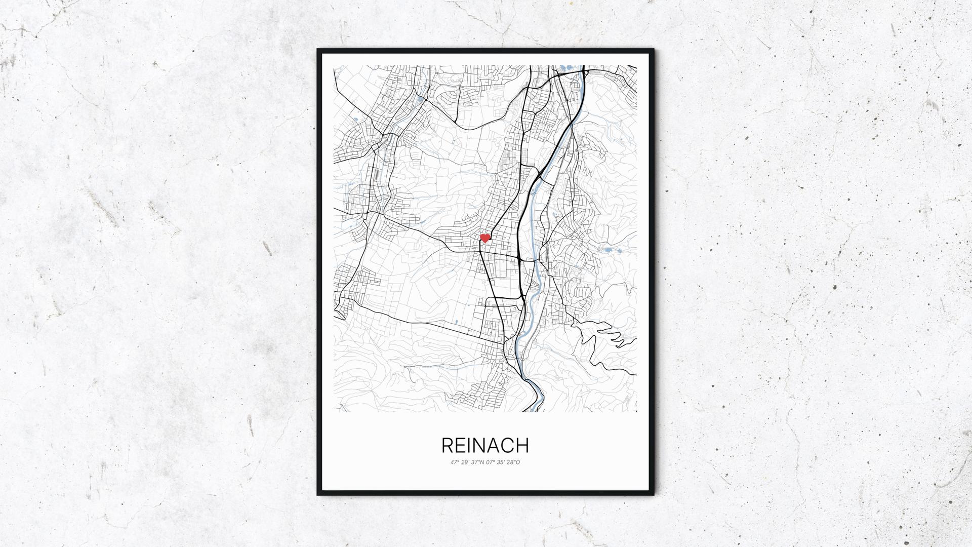 Cartida - Poster von Reinach - Basel-Landschaft - Schweiz