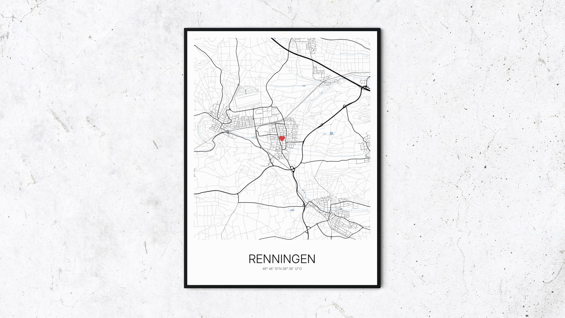 Cartida - Poster von Renningen - Baden-Württemberg - Deutschland