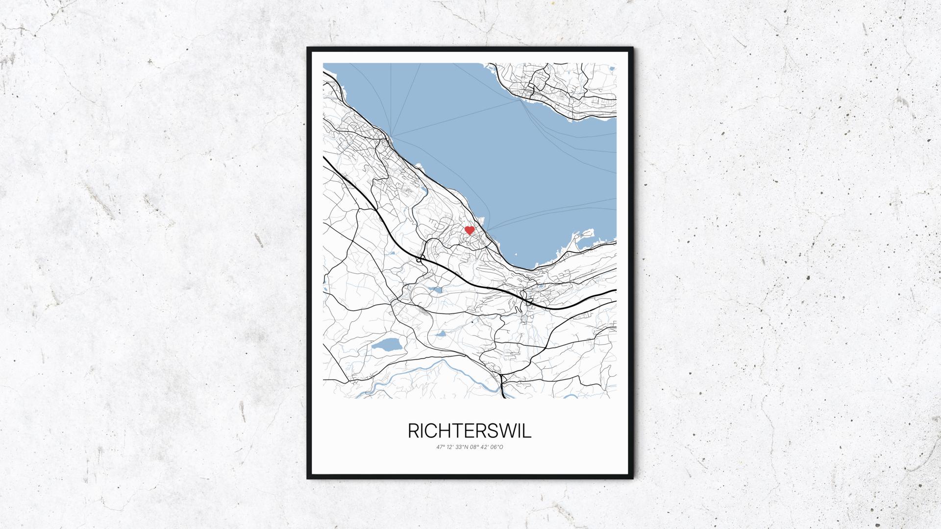 Cartida - Poster von Richterswil - Zürich - Schweiz