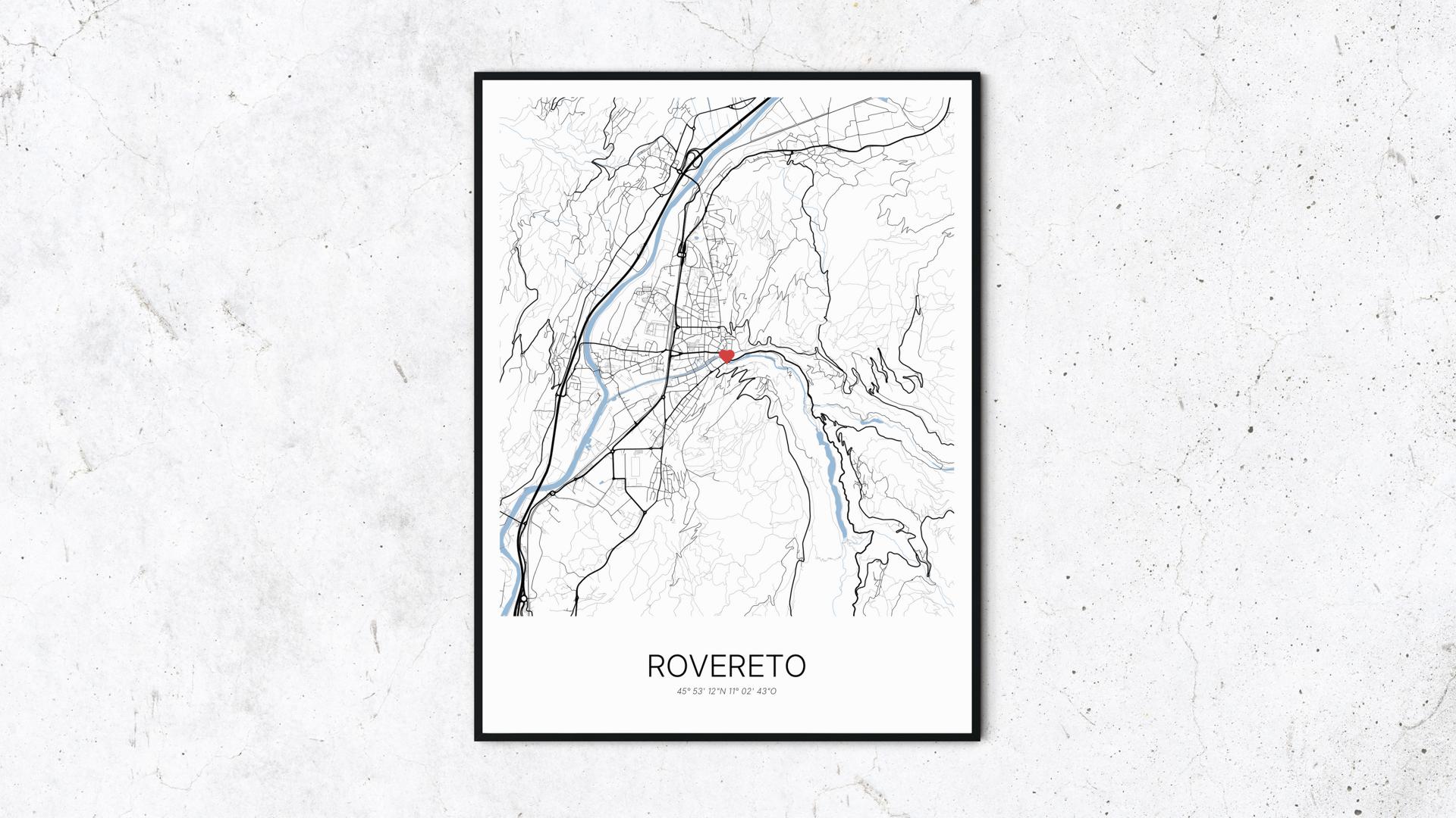 Cartida - Poster von Rovereto - Trentino-Alto Adige - Südtirol - Italien