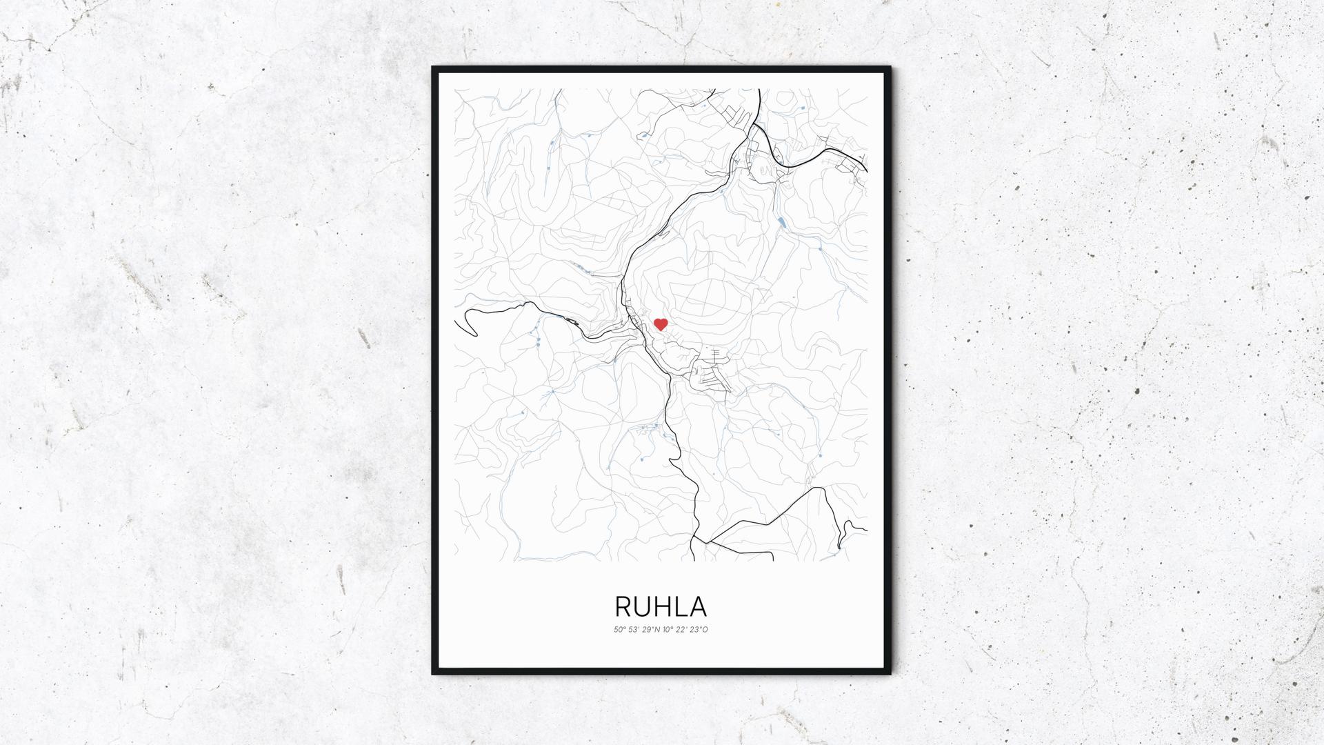 Cartida - Poster von Ruhla - Thüringen - Deutschland