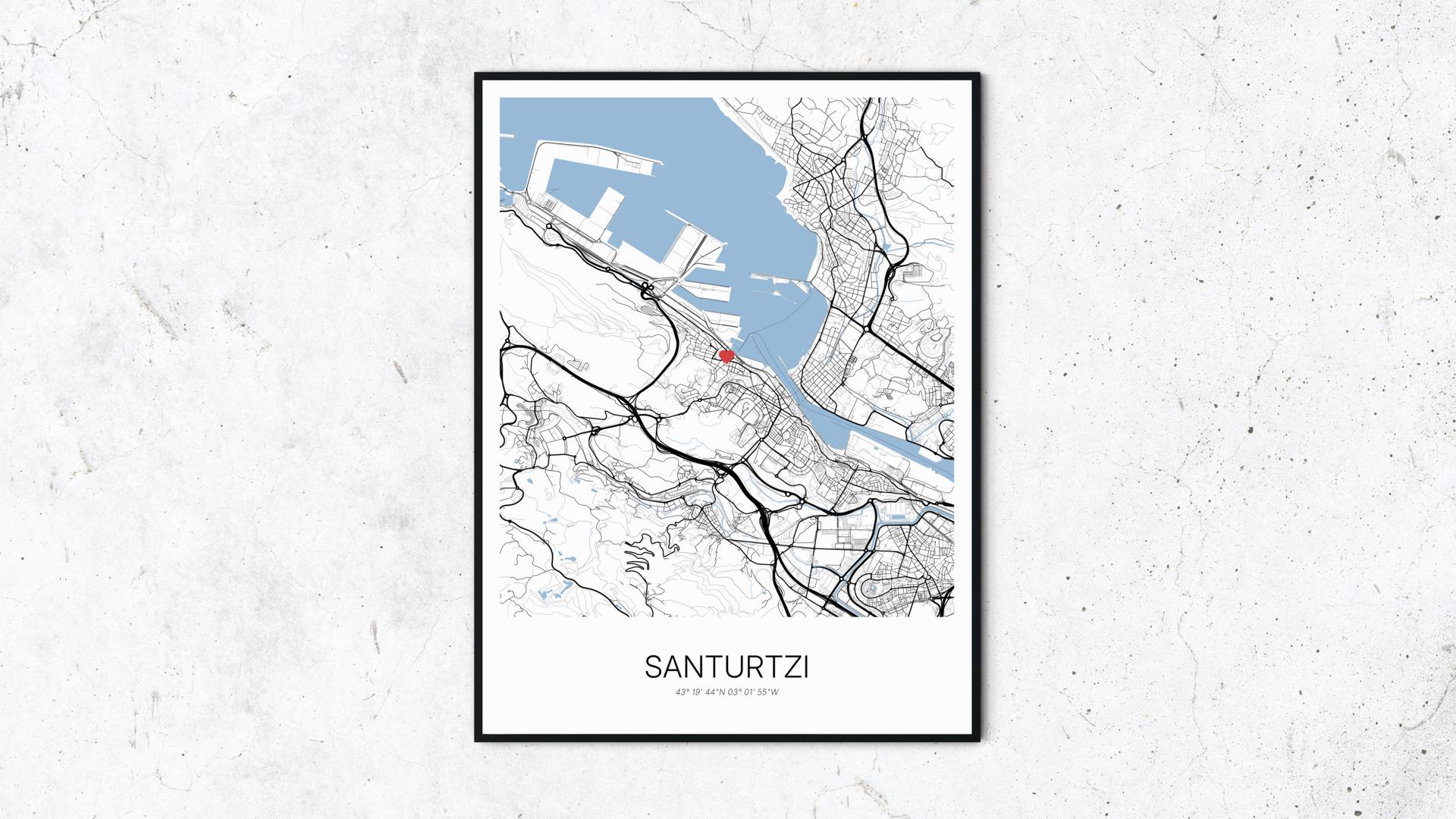 Cartida - Poster von Santurtzi - Euskadi - Spanien