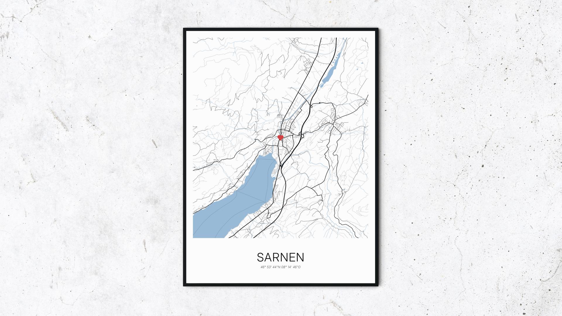 Cartida - Poster von Sarnen - Obwalden - Schweiz