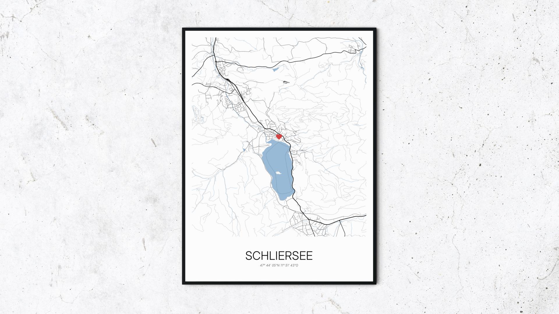 Cartida - Poster von Schliersee - Bayern - Deutschland