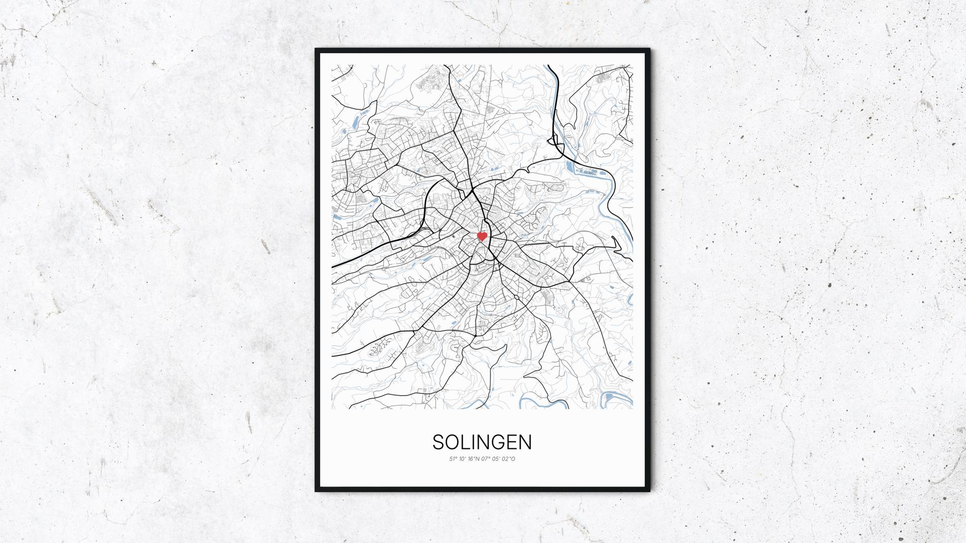 Cartida - Poster von Solingen - Nordrhein-Westfalen - Deutschland