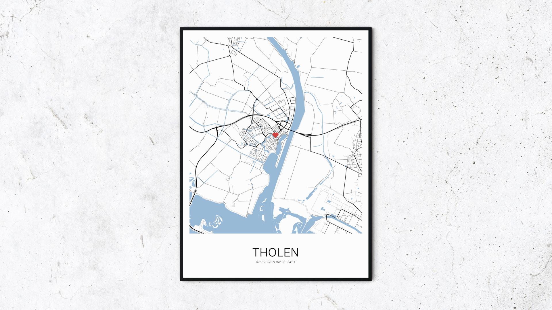 Cartida - Poster von Tholen - Zeeland - Niederlande