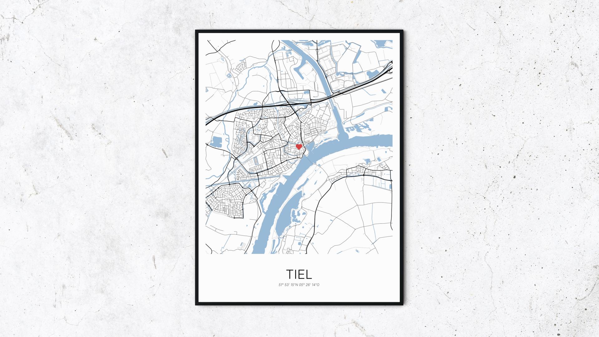 Cartida - Poster von Tiel - Gelderland - Niederlande