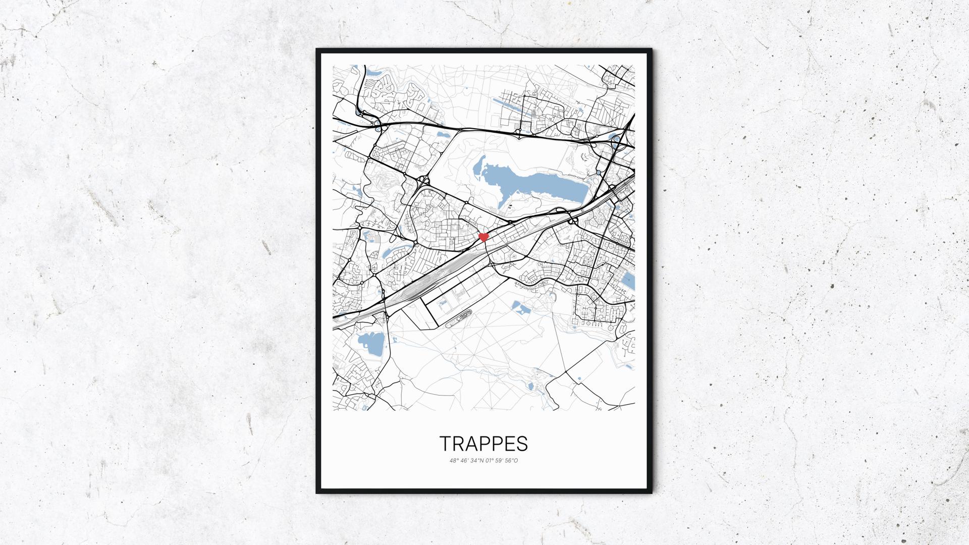 Cartida - Poster von Trappes - Île-de-France - Frankreich