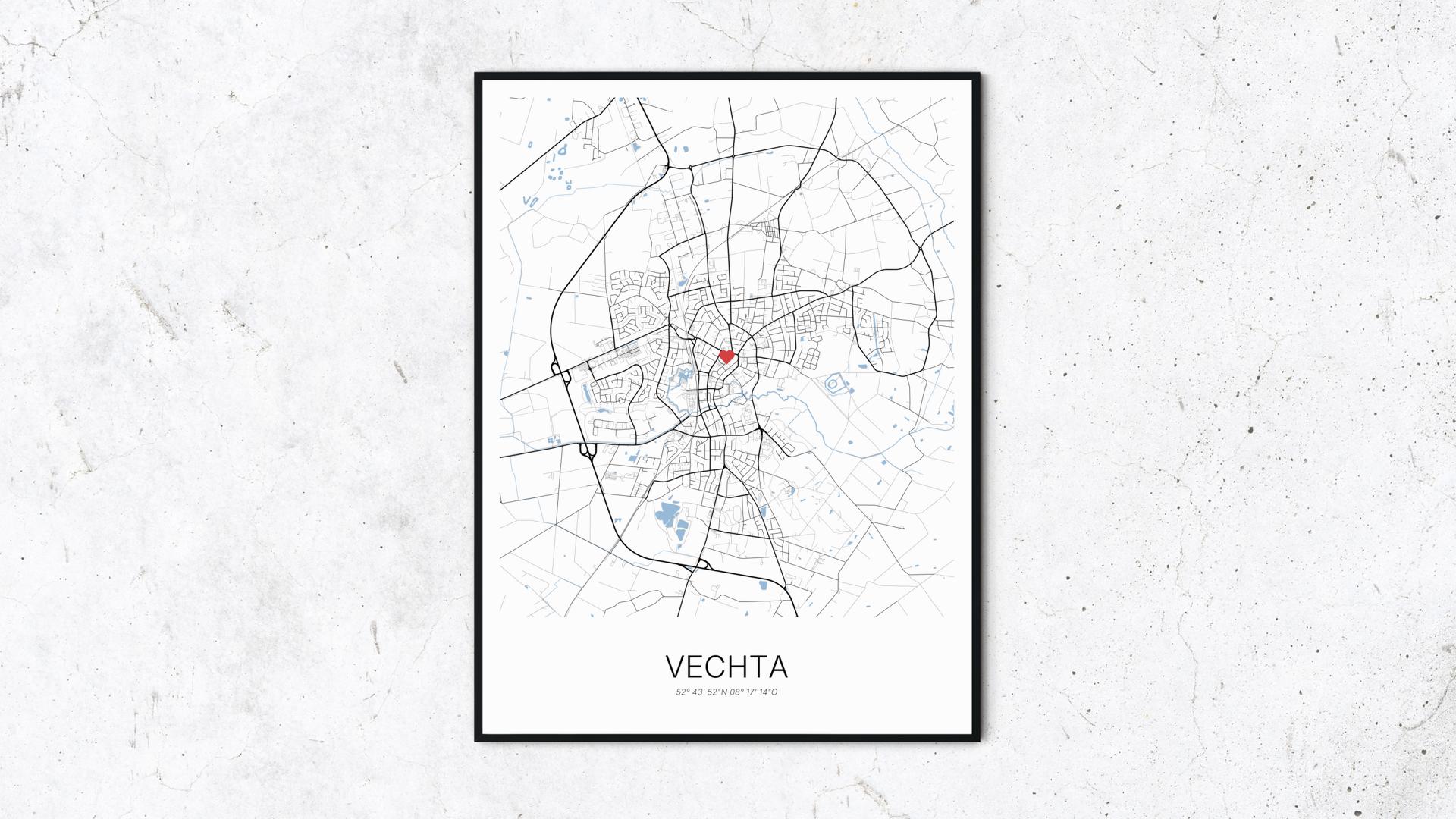 Cartida - Poster von Vechta - Niedersachsen - Deutschland