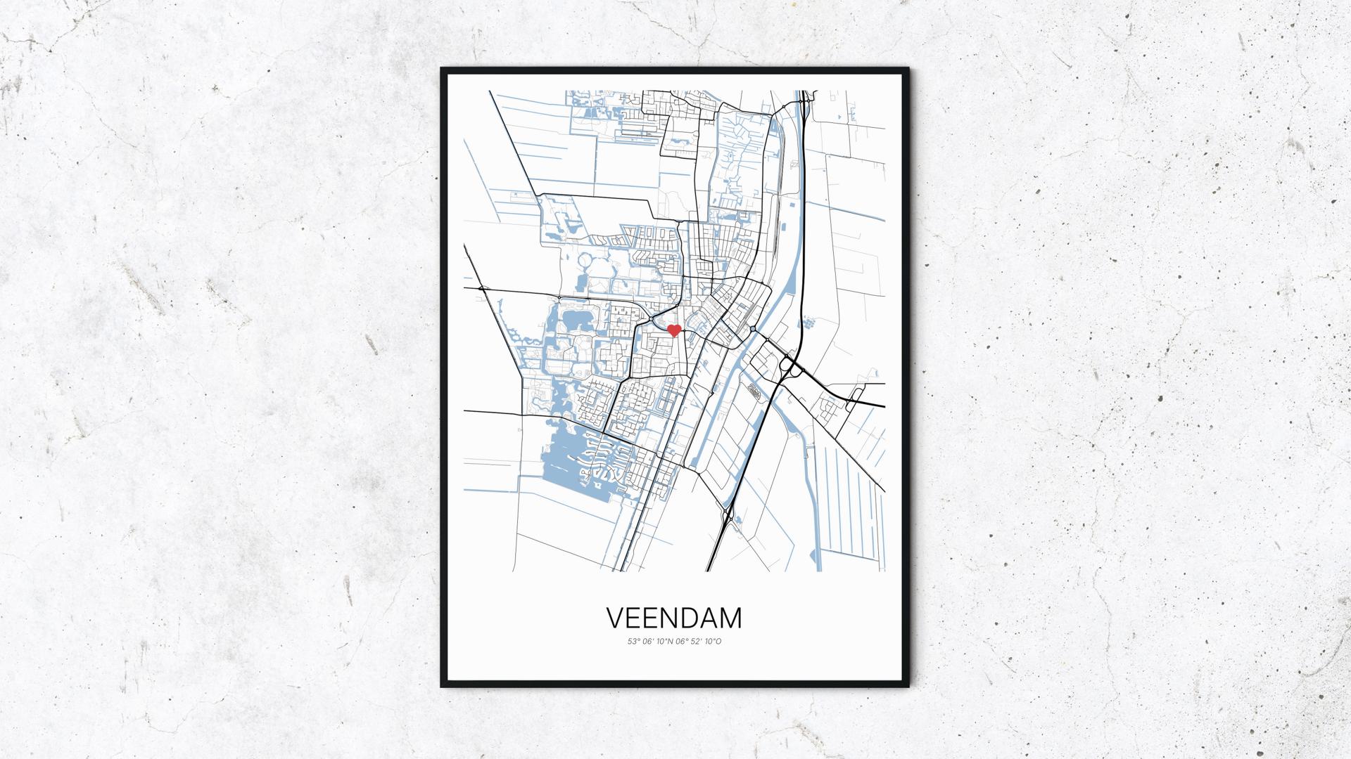 Cartida - Poster von Veendam - Groningen - Niederlande