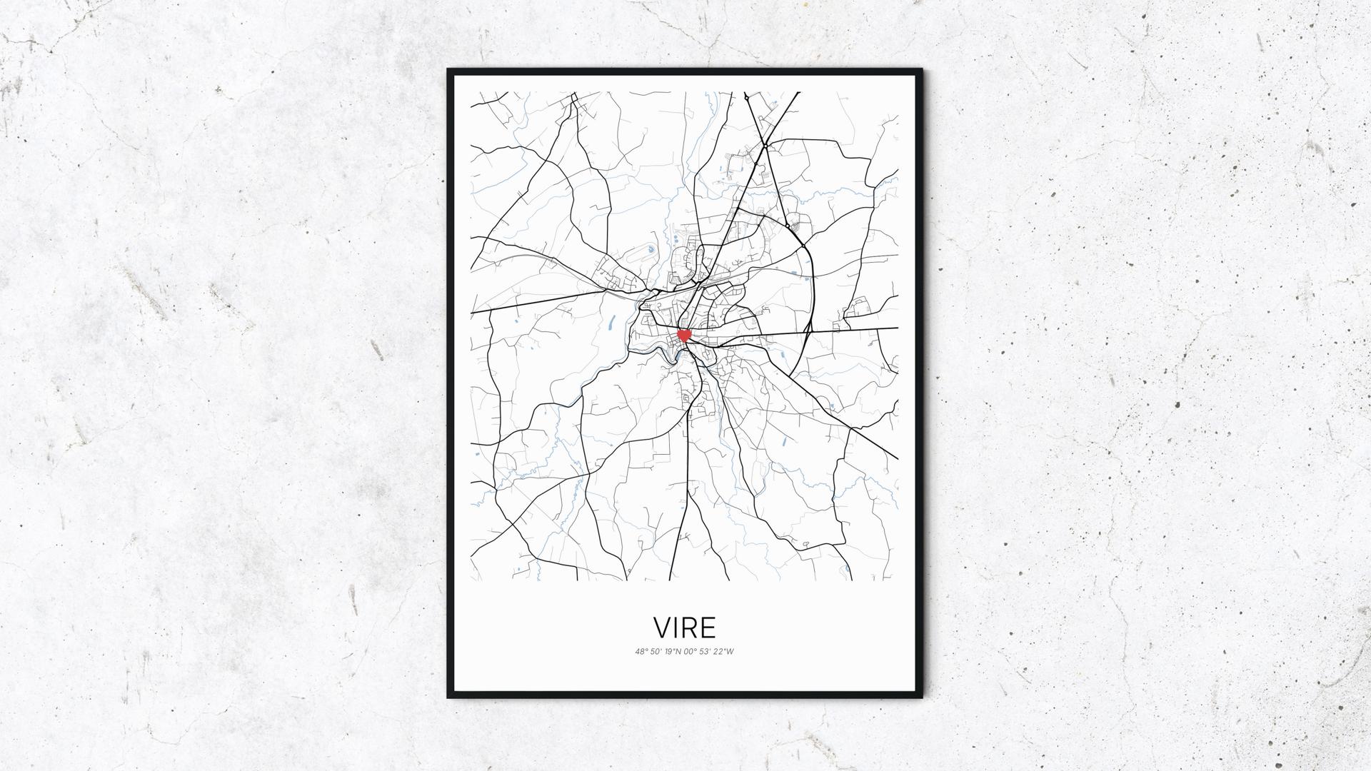 Cartida - Poster von Vire - Normandie - Frankreich