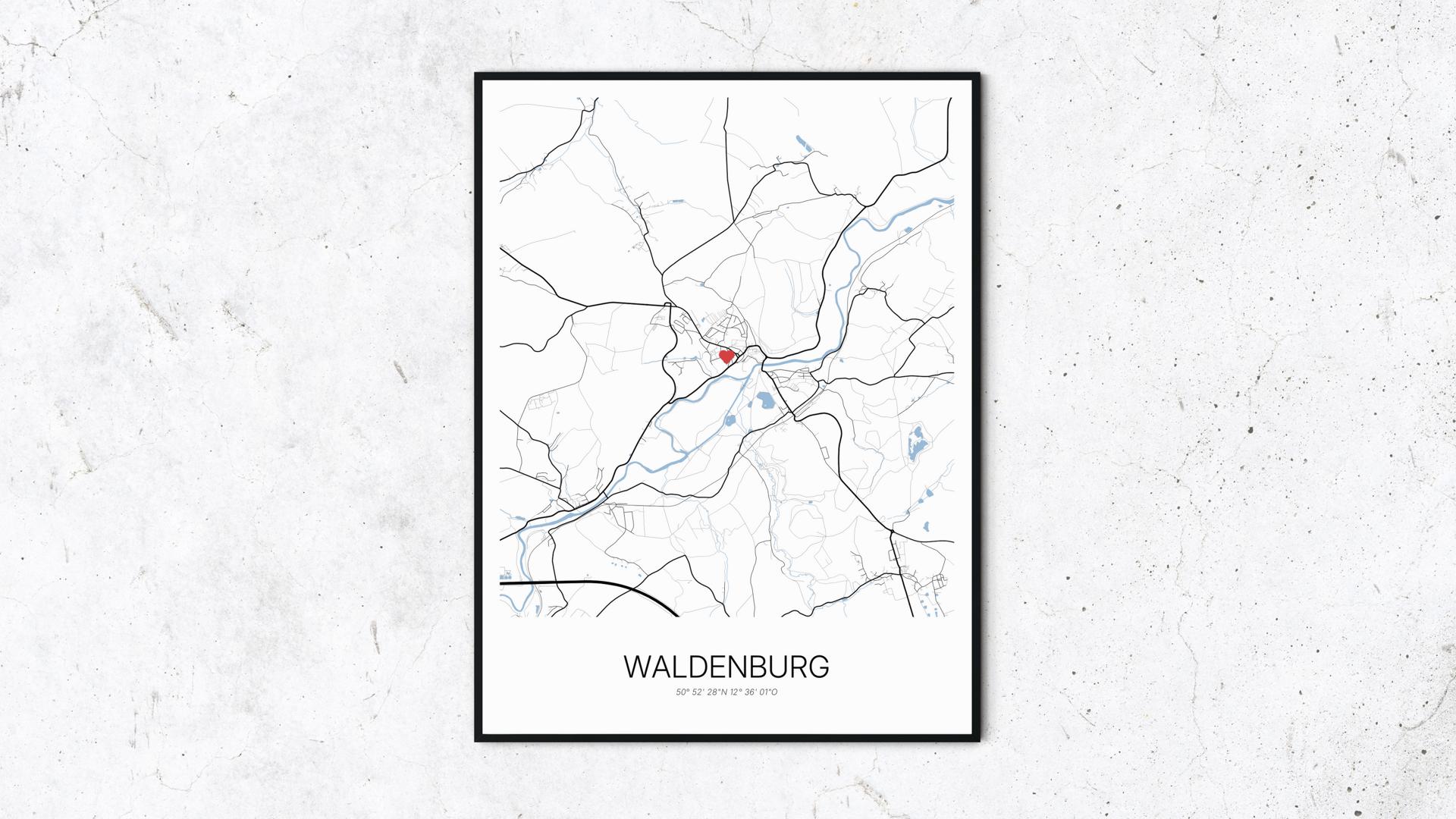 Cartida - Poster von Waldenburg - Sachsen - Deutschland