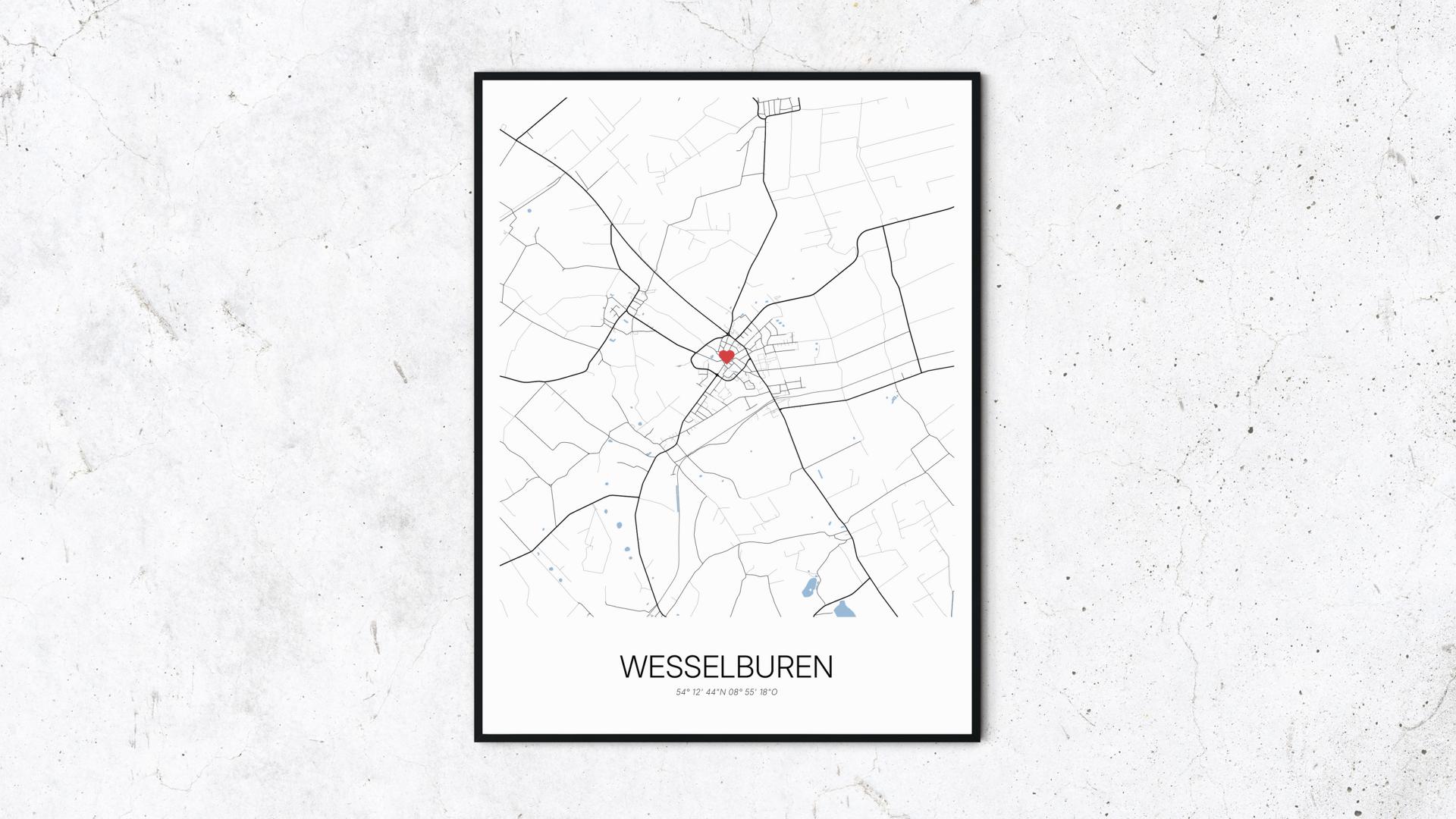 Cartida - Poster von Wesselburen - Schleswig-Holstein - Deutschland