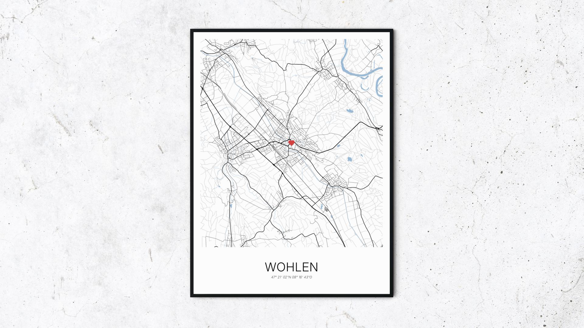 Cartida - Poster von Wohlen - Aargau - Schweiz