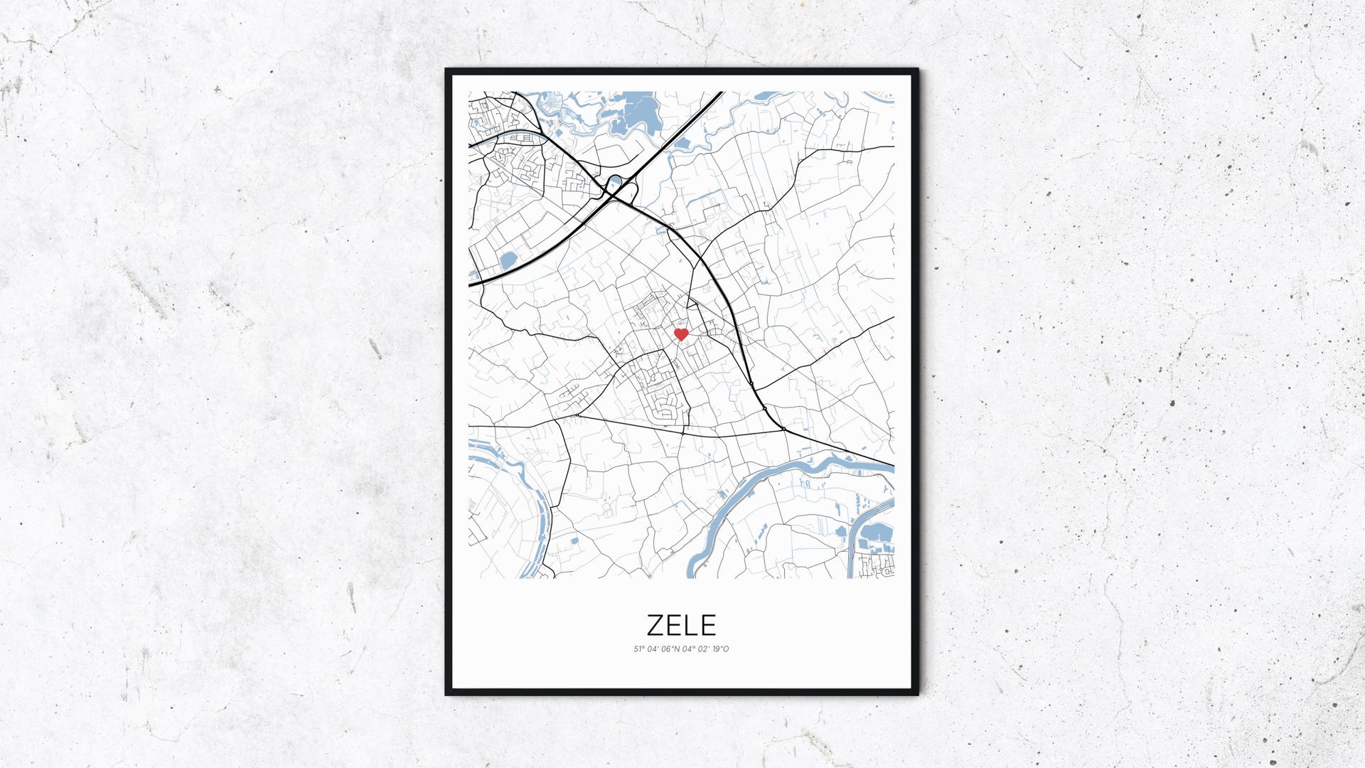 Cartida - Poster von Zele - Vlaanderen - Belgien