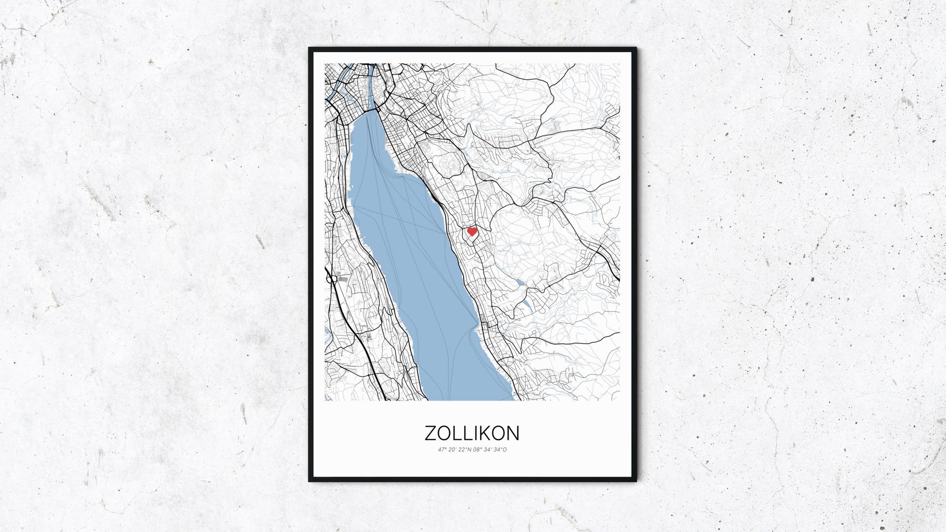 Cartida - Poster von Zollikon - Zürich - Schweiz