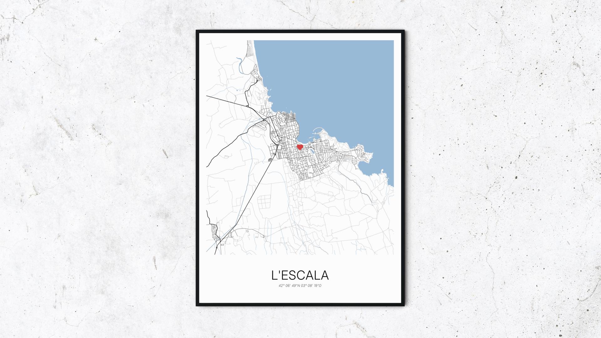 Cartida - Poster von l'Escala - Catalunya - Spanien