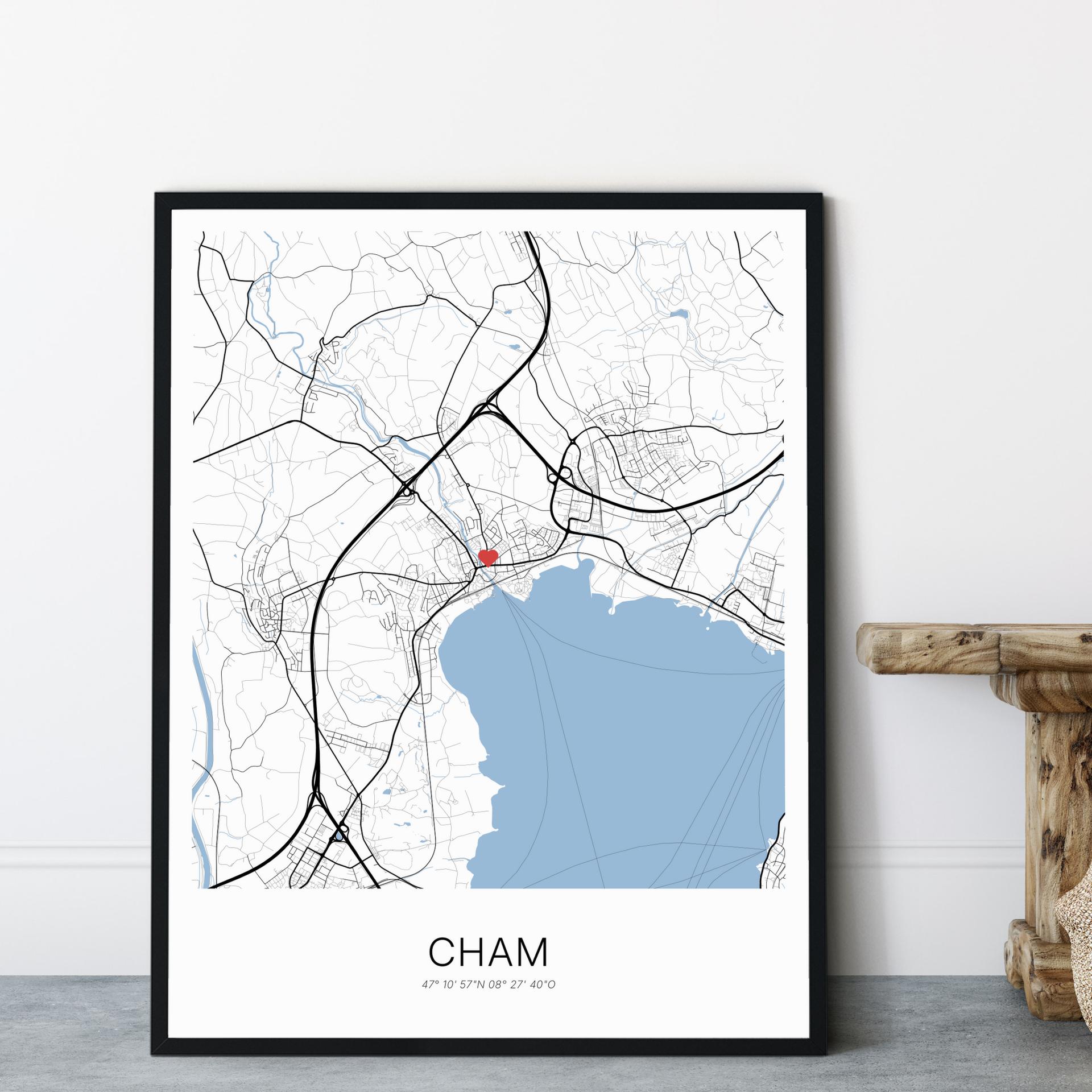 Cartida - Poster von Cham - Zug - Schweiz