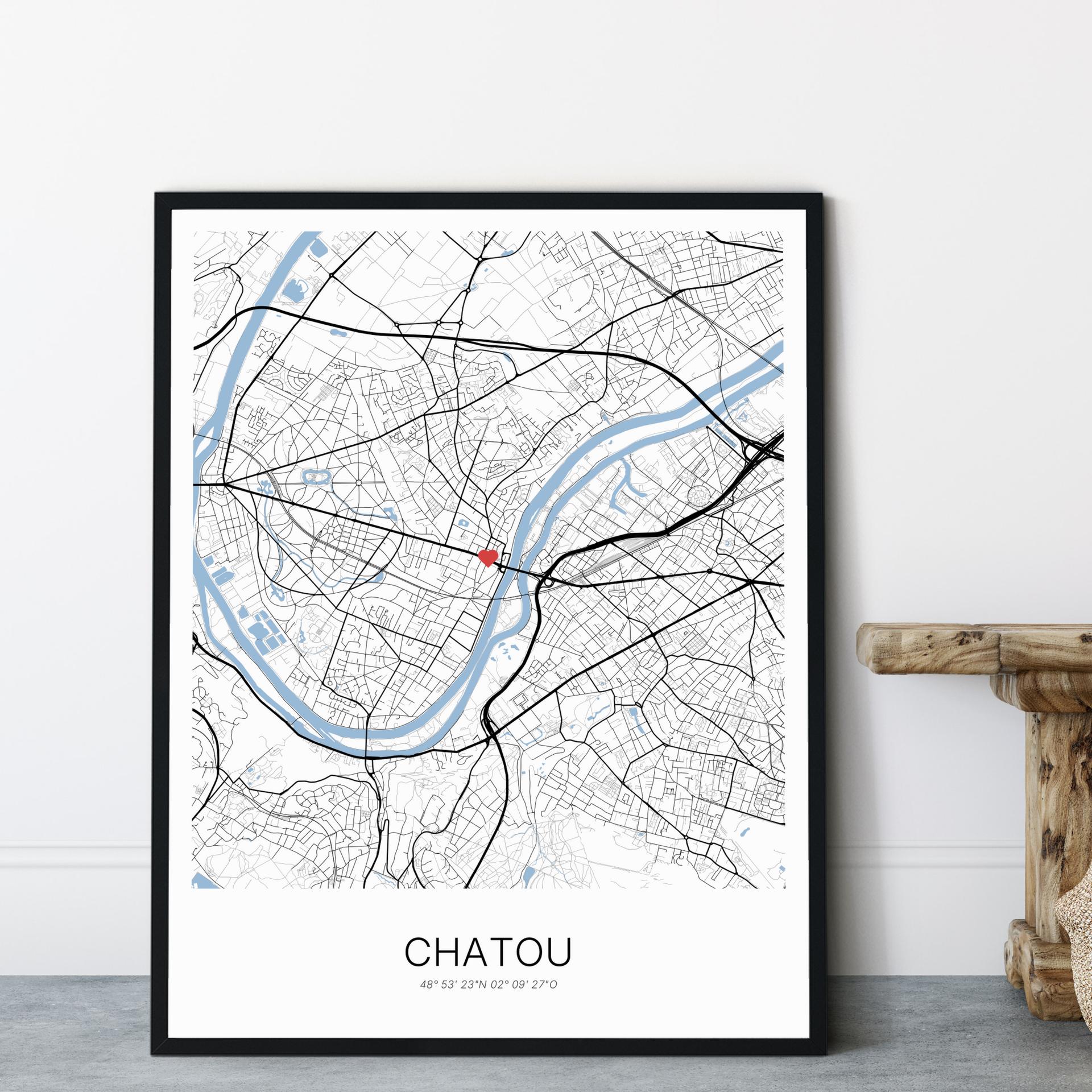 Cartida - Poster von Chatou - Île-de-France - Frankreich