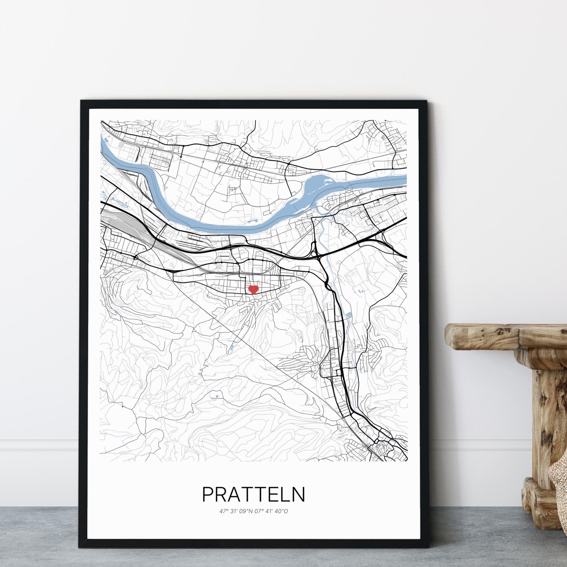 Cartida - Poster von Pratteln - Basel-Landschaft - Schweiz